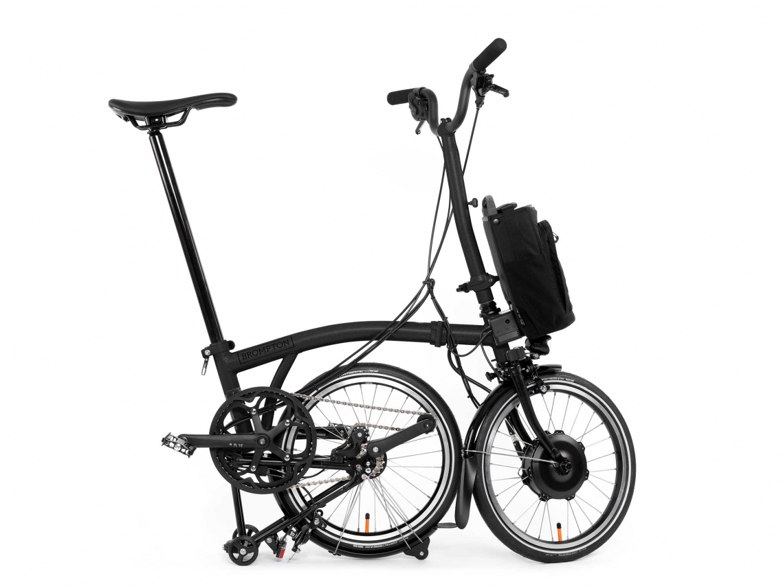 Brompton Electric P Line Explore H12L Midnight Bla H12L-mMBK-rTiBK-eFCB ...