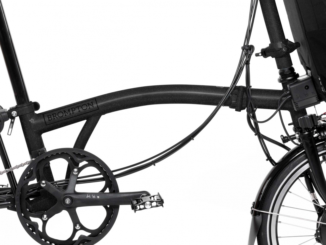 Brompton Electric P Line Explore H12L Midnight Bla H12L-mMBK-rTiBK-eFCB ...