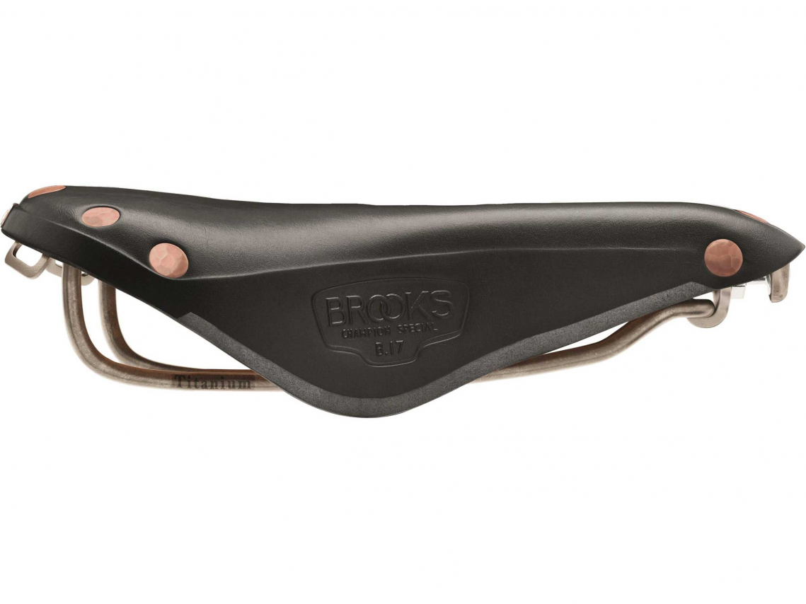 Brooks B17 Titanium Zadel Zwart B211A27202 - Vlerick Fietsen