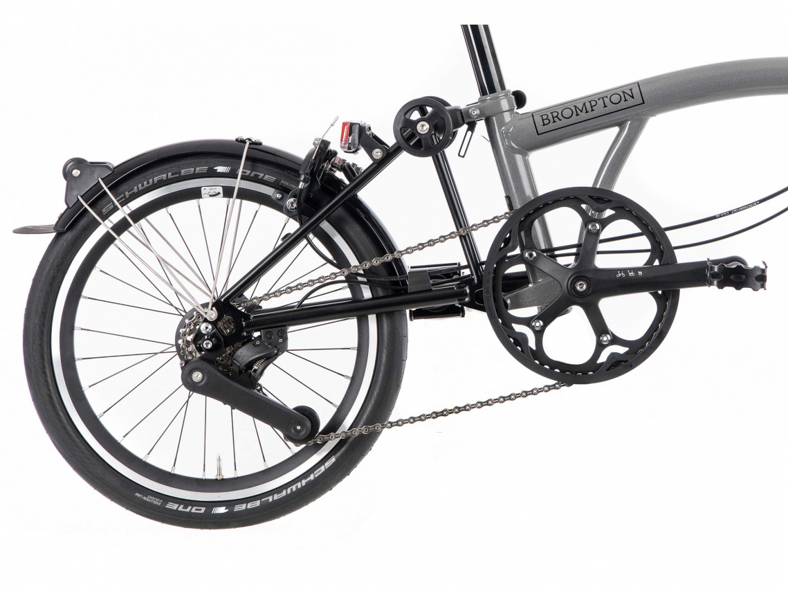 Brompton P Line Urban Storm Grey Metallic H4L-mMG-rTiBK-SL-TYCC-REV-PL ...