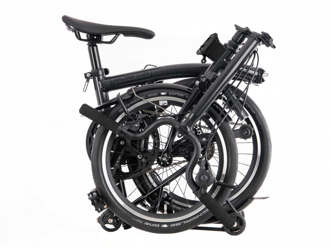 Brompton P Line Urban Midnight Black Metallic M4R-mMBK-rTiBK-FCB-BAT3 ...