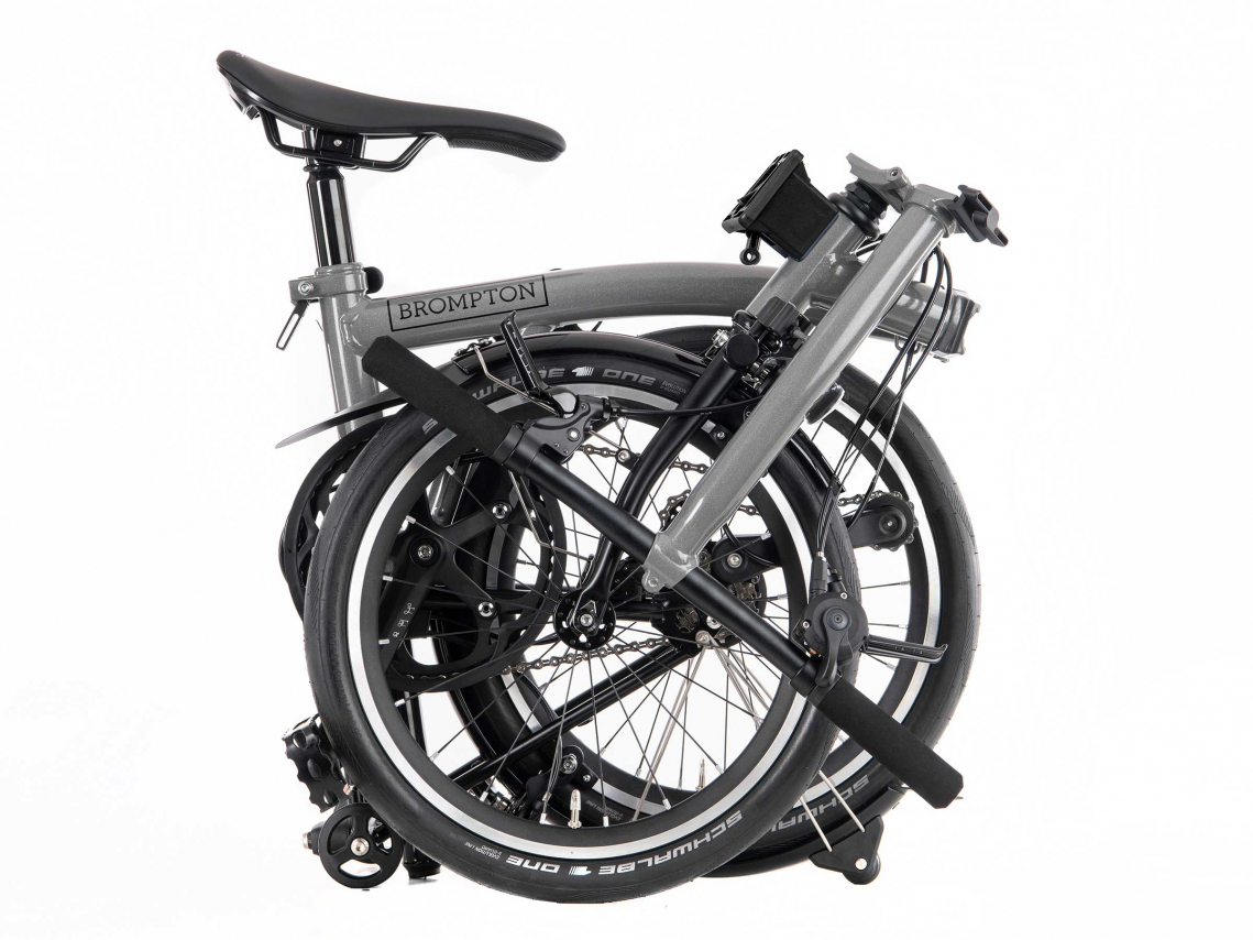 Brompton P Line Urban Storm Grey Metallic S4L-mMG-rTiBK-SL-TYCC-REV-PL ...