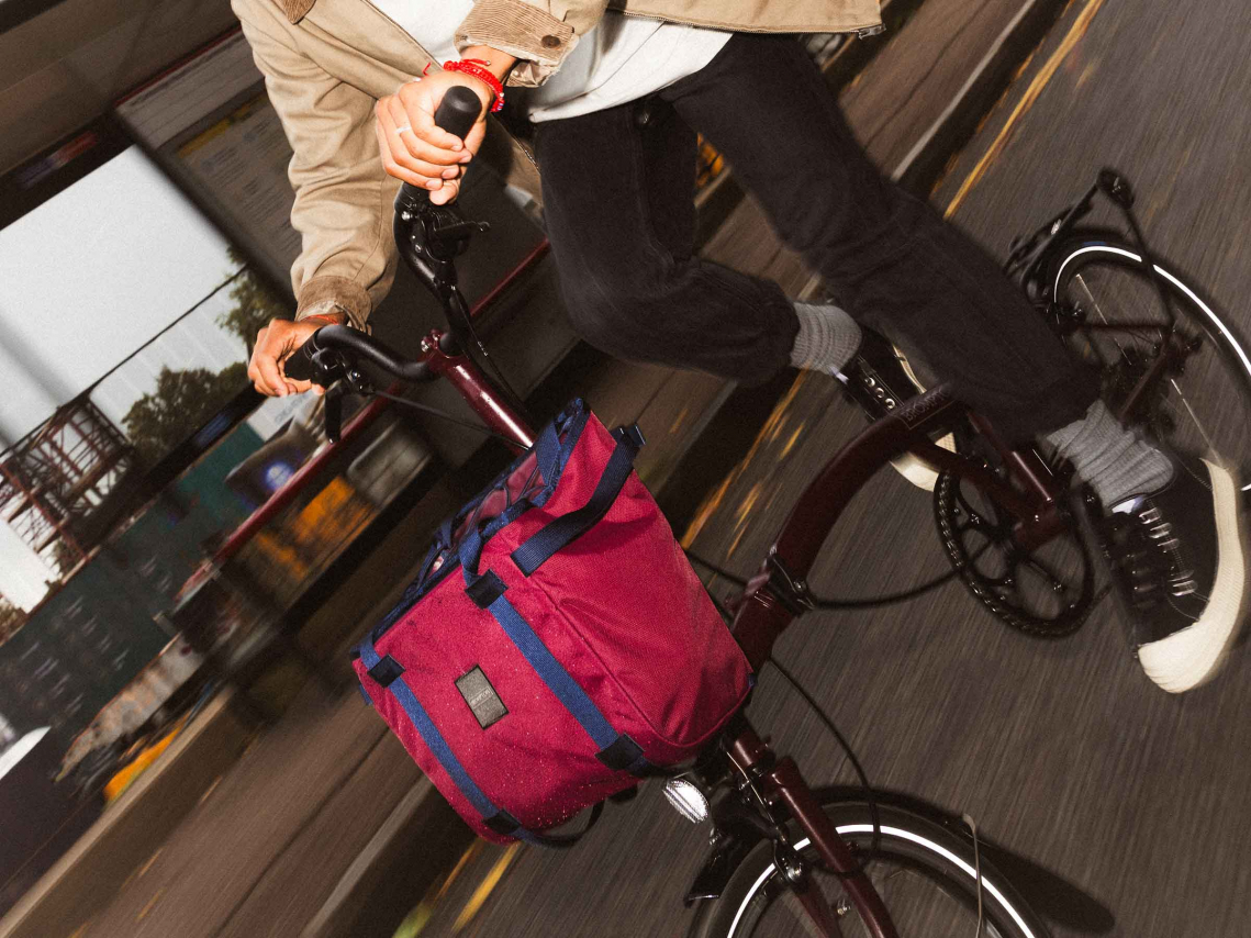 Brompton Vouwmand Small Frame Plum Red Q104130 - Vlerick Fietsen