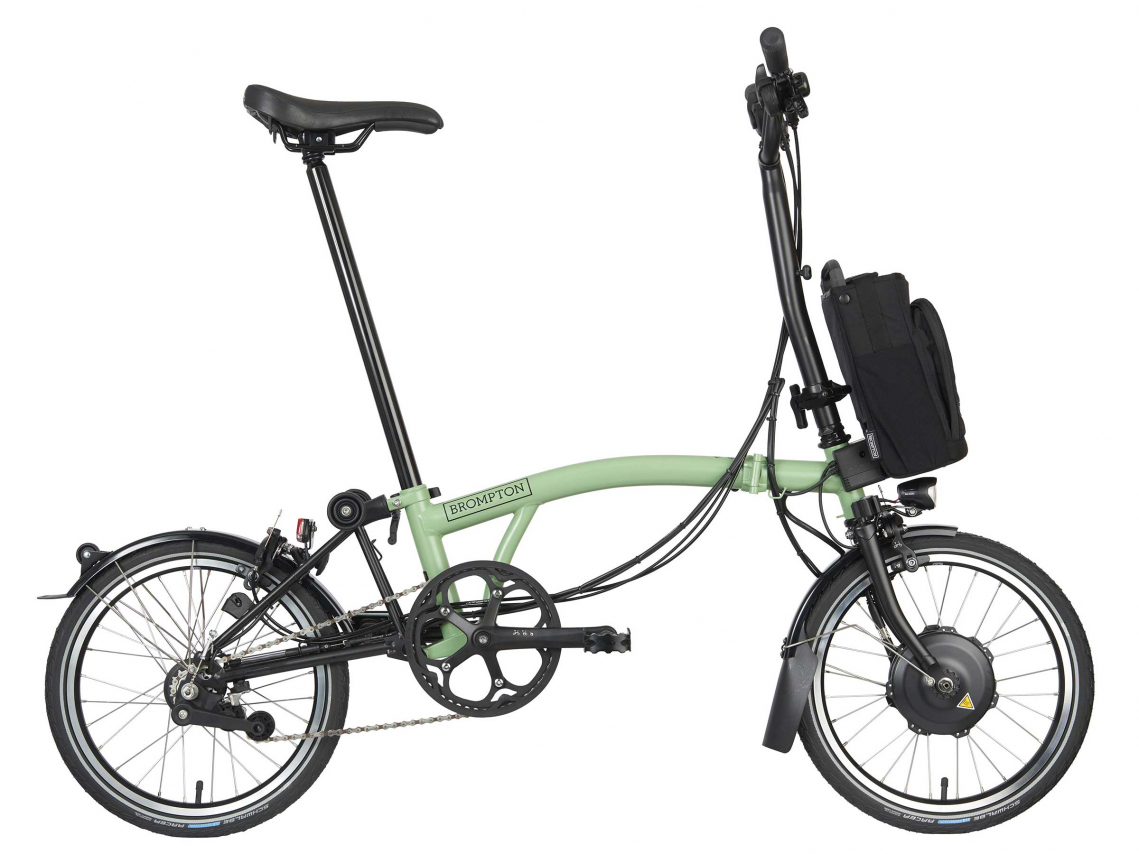 Brompton Electric C Line Explore MY2023 Hoog Matcha Groen Mat H6L-mMT ...