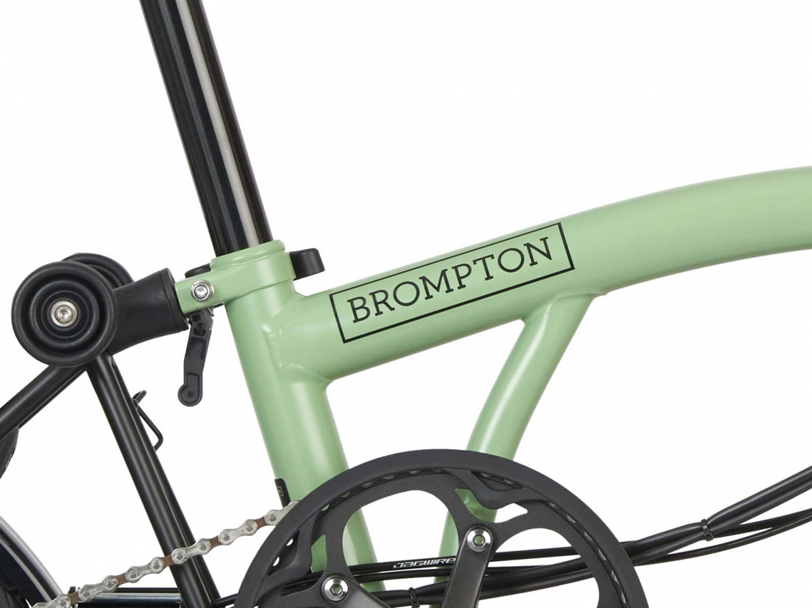 Brompton Electric C Line Explore MY2023 Hoog Matcha Groen Mat H6L-mMT ...