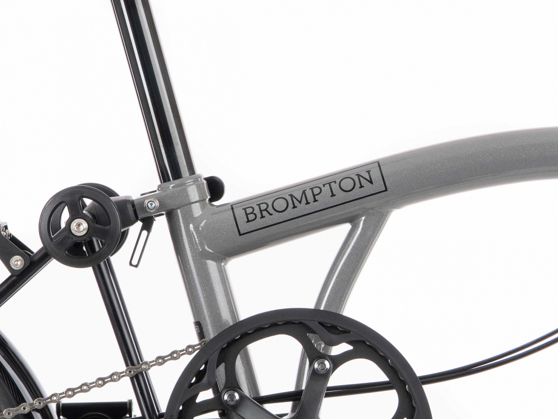 Brompton P Line Urban Storm Grey Metallic M4L-mMG-rTiBK-R7-TYCC-REV-PL ...