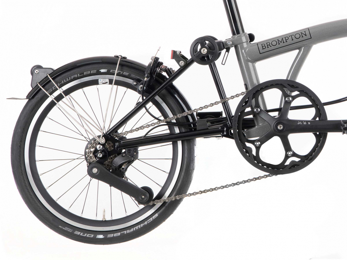 Brompton P Line Urban Storm Grey Metallic M4L-mMG-rTiBK-SL-TYCC-REV-PL ...