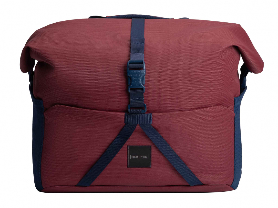 Brompton Roll Top Bag Large Plum Red incl. Frame Q104137 - Vlerick Fietsen