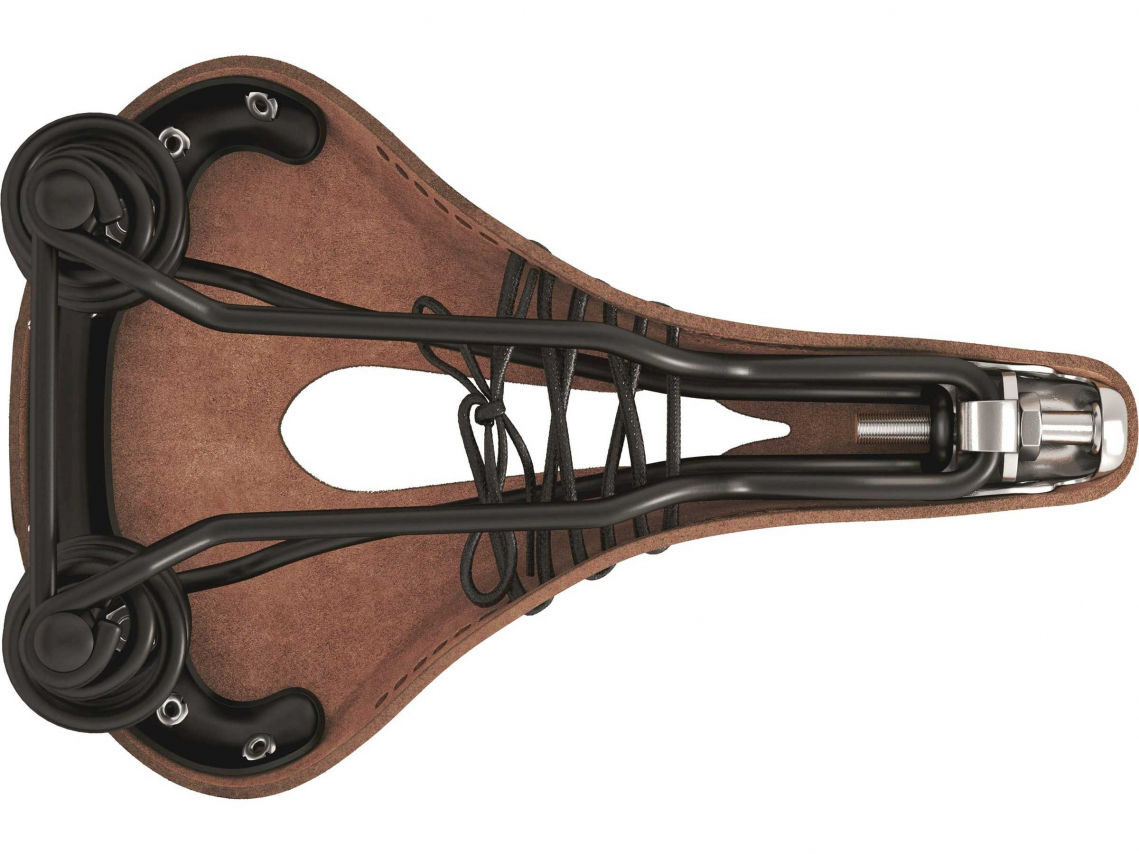 Brooks Flyer Carved Zadel Bruin - Vlerick Fietsen